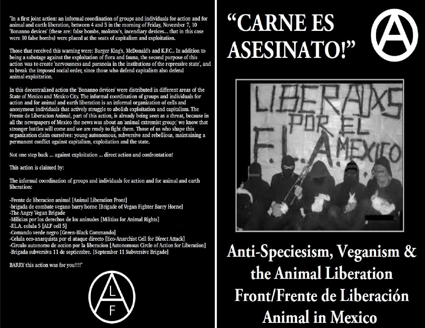 Warzone Distro : “Carne Es Asesinnato!” Anti-Speciesism, Veganism & the ...